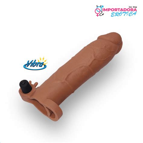 Extensión Realista con Vibración Importadora Erótica Sex Shop