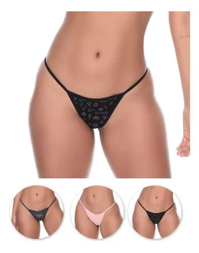 Bikini Tanga Hilo Dental Paquete X3 Para Mujer En Algodón MercadoLibre