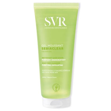 Gel Nettoyant SVR SEBIACLEAR Moussant Pour Peaux Grasses Paraclic