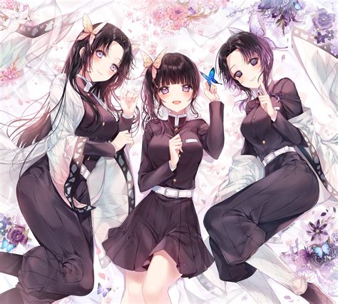 Digital Art Artwork D Kimetsu No Yaiba Anime Girls Kanao Tsuyuri