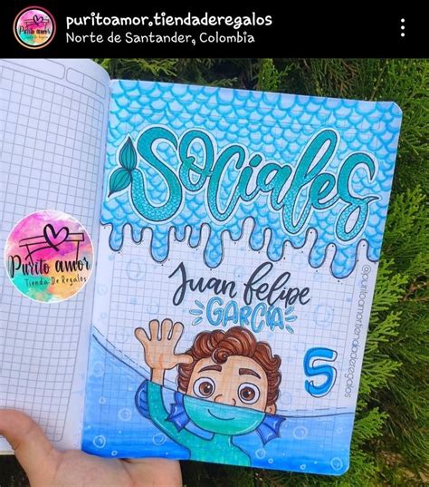 Ideas decoración cuadernos Arte de escritura a mno Formas de marcar
