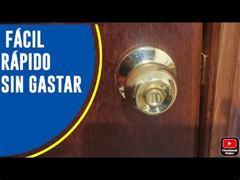 CÓMO DESTRABAR EL SEGURO DE LA CHAPA O PERILLA DE TU PUERTA FÁCIL Y