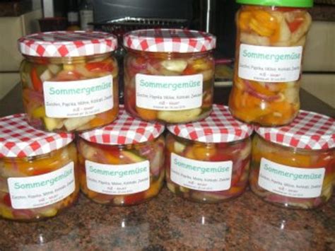 Gemüse SOMMERGEMÜSE süß sauer eingelegt Rezept kochbar de