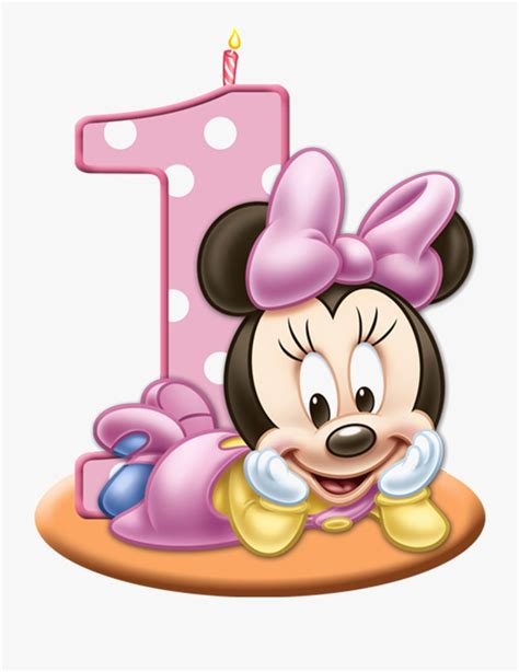 St Birthday Png Pink Minnie Mouse Baby St Birthday Free
