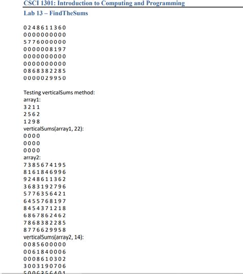 solved csci 1301 introduction to computing and programming