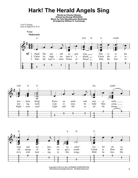 Hark The Herald Angels Sing By Felix Mendelssohn Bartholdy Sheet Music