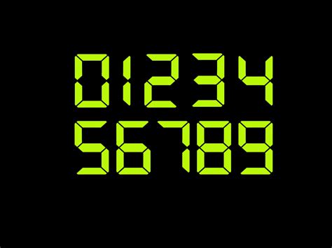 Digital Clock Numbers Svg Png Jpeg Bundle Hand Drawn Design Etsy