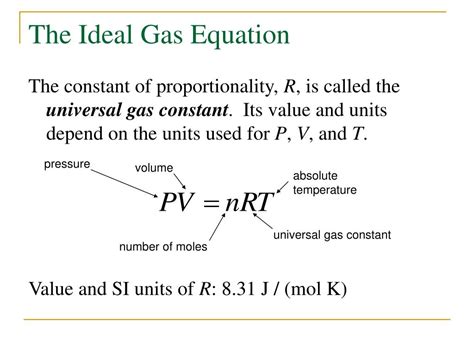 Ideal Gas Law Units Ec