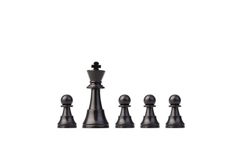 Chess Pieces Isolated On White Background Chessboard Isolated Pawn