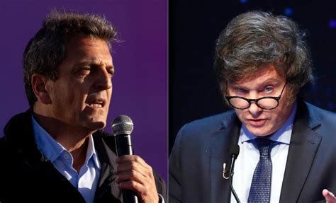 Eleições na Argentina de olho nos indecisos Milei e Massa debatem