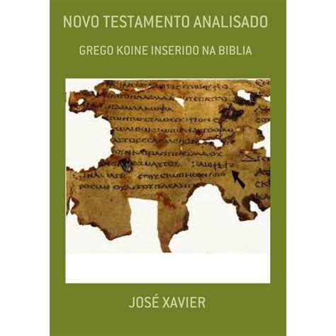Novo Testamento Analisado Grego Koine Inserido Na Biblia Submarino
