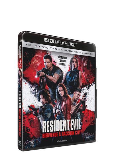 Resident Evil Resident Evil bienvenue à Raccoon City Blu ray 4K Ultra