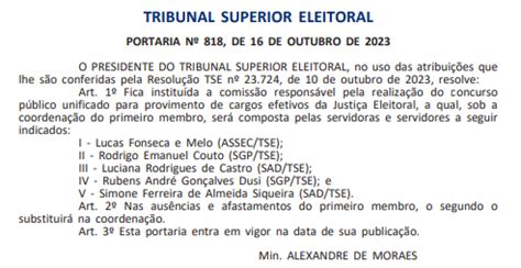 Informa Es Que J Se Sabe Sobre O Concurso Tse Unificado Explore O