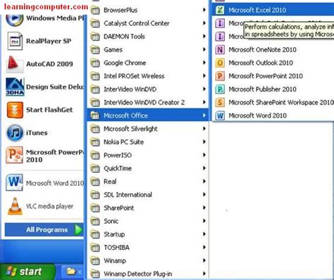 Microsoft Excel 2010 Online Tutorial Office 2010 Training IT Online