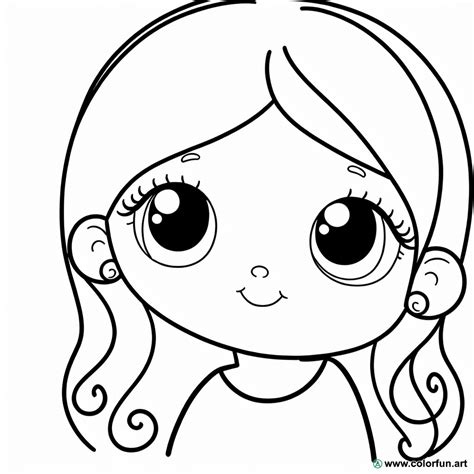 Coloriage D Une Fille Mignonne T L Charger Ou Imprimer Gratuitement