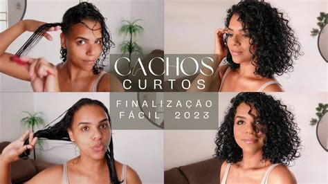 FINALIZAÇÃO ATUALIZADA PARA CABELO CACHEADO CURTO 2023 CACHOS RALOS E