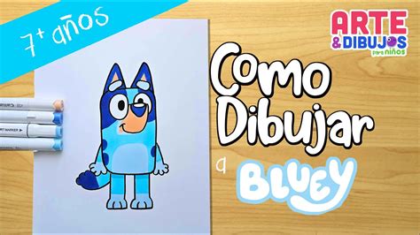Cómo Dibujar a BLUEY Y BINGO Dibuja y Colorea a BLUEY Y BINGO