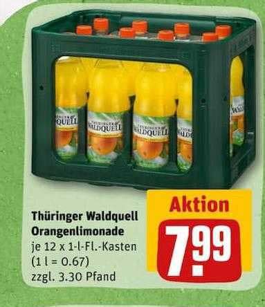 Thüringer Waldquell Orangenlimonade Angebot bei REWE 1Prospekte de