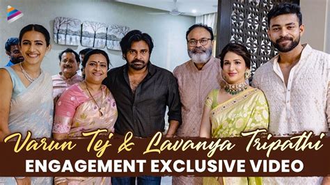 Varun Tej Lavanya Tripathi Engagement Exclusive Video Pawan Kalyan