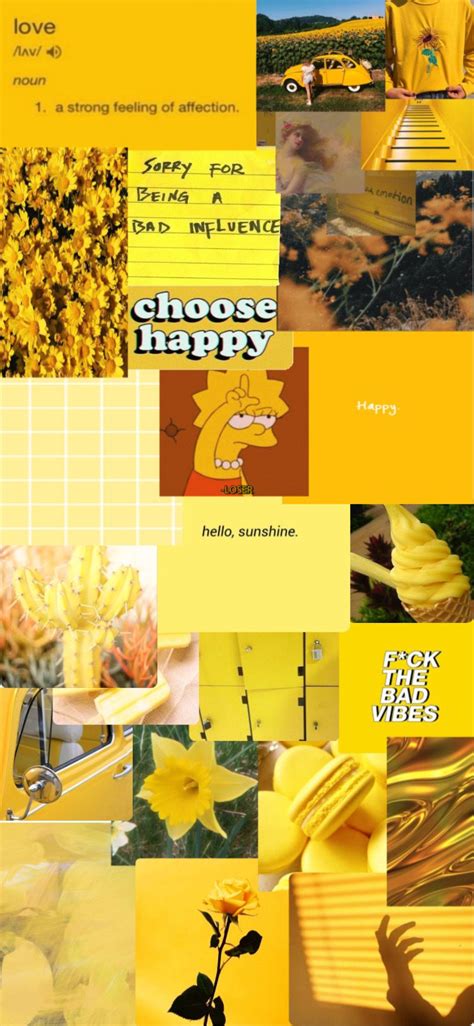 Sfondo Giallo Aestetichs Aesthetic Stickers Aesthetic Backgrounds