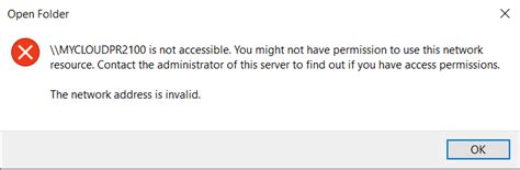 Error De Acceso Compartido No Hay Permisos Para Usar Recursos De Red