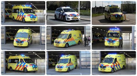 Luchthoorn Ambulances En Politie A1 P1 In Den Haag YouTube