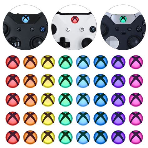 Amazon EXtremeRate Custom Home Guide Button LED Mod Stickers For