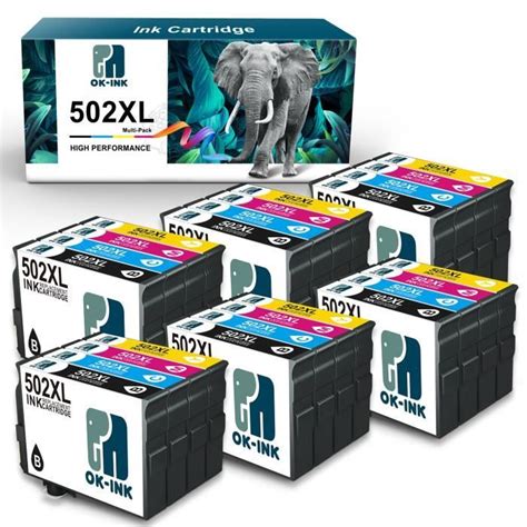 OK INK Cartouches D Encre Compatibles Epson 502XL 502 Pour Epson WF