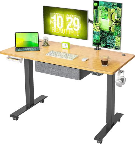 Amazon Fezibo Electric Height Adjustable Standing Desk With Drawer