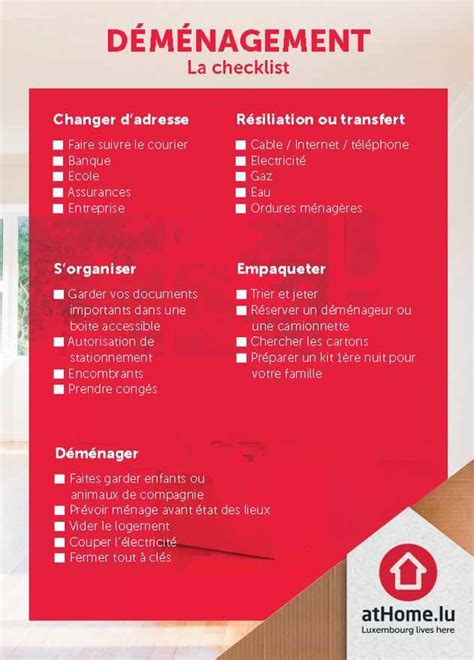 Check List D M Nagement J Mois Au Jour J Athome