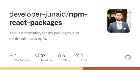 github developer junaid npm react packages this is a repository for my packages and