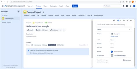 integration of git code commit with jira santhi s blog