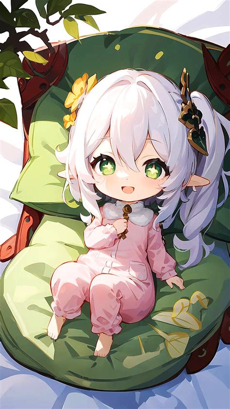Wallpaper White Hair Anime Girls Nahida Genshin Impact Genshin