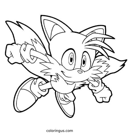 Tails Coloring Pages Free Printable PDF