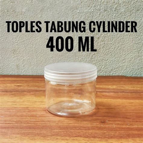 Jual Toples Tabung Cylinder 400ml Toples Jar 400ml Toples Kue Kering