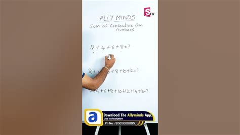 sum of consecutive even numbers shorts mathstricks sumantv information youtube