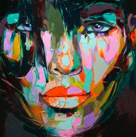 El arte es su máxima expresión Modernos y coloridos cuadros con caras