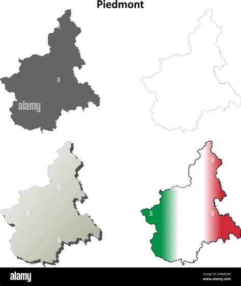 Cartina Geografica Piemonte Dettagliata