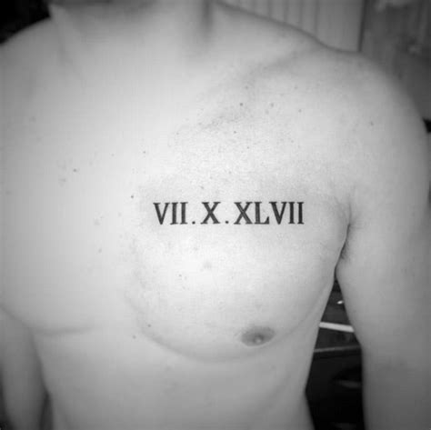 Breathtaking Roman Numerals Tattoos
