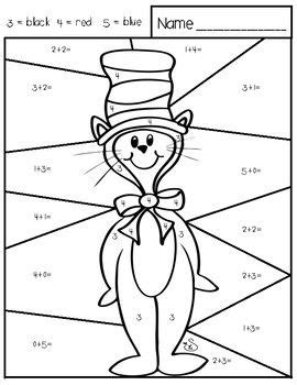 Printable Dr Seuss Color By Number