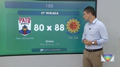 Bom Dia Vanguarda São José volta a vencer no NBB Globoplay