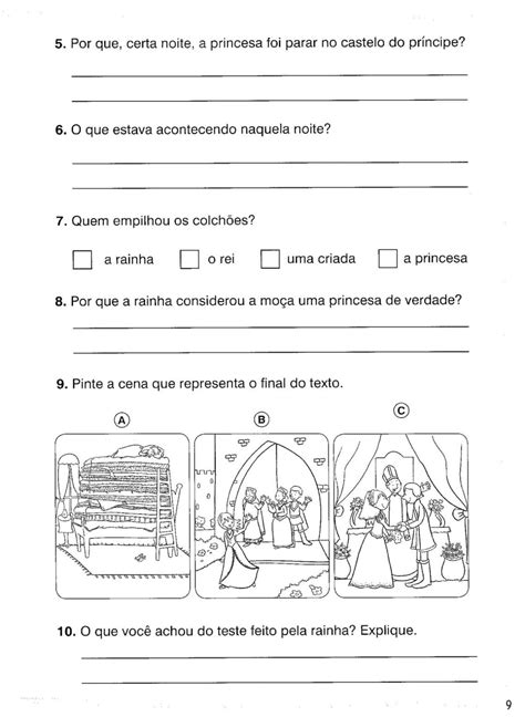 2º e 3º ano Sequência didática A princesa e a ervilha Cuca Super