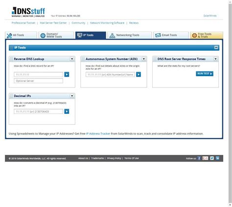 Dnsstuff Kit Herramientas Online Para Monitorizar Redes Y Servidores