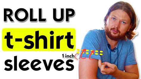 3 Clever Ways To ROLL UP T Shirt Sleeves Step By Step YouTube