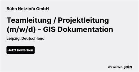 B Hn Netzinfo Leipzig Teamleitung Projektleitung M W D Gis