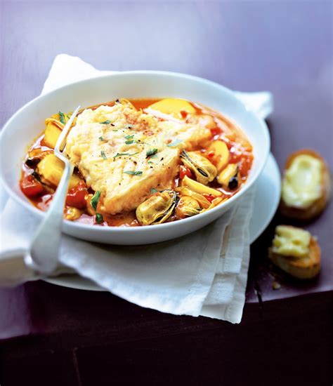 Recette Bouillabaisse De Morue Aux Moules Et A Oli Marie Claire