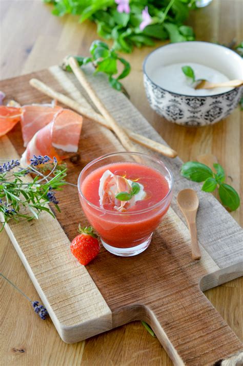 Gaspacho Tomate Fraise Et Burrata Les P Pites De Noisette