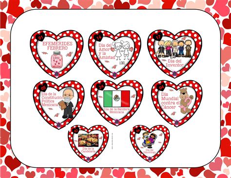 Lindas efemérides del mes de febrero Didáctica Educativa