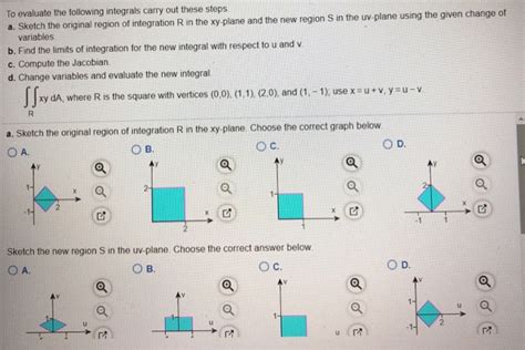 solved to evaluate the following integrals carry out these