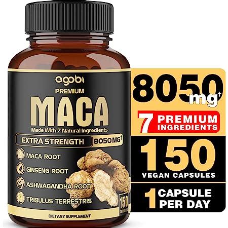 Amazon Organic Maca Root Black Red Yellow 1900 MG Per Serving